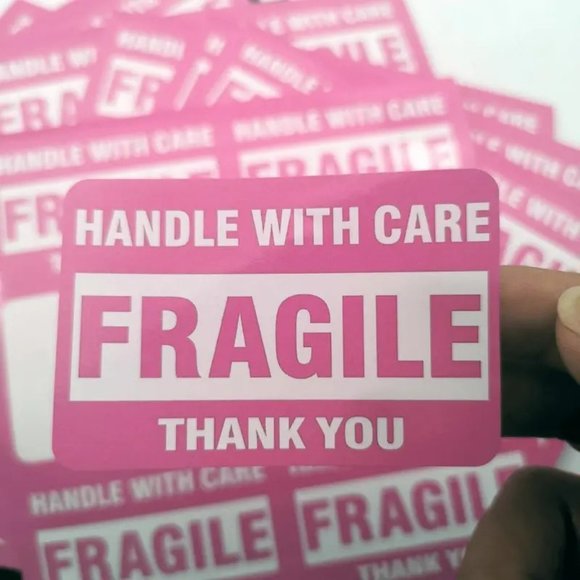 Office | 12 Pcs Fragile Stickers 2 X 3 Shipping Warning Stickers ...
